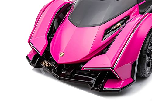 Dakott Lamborghini V12 Vision Gran Turismo Ride on Sports Car for Kids., Pink, Large