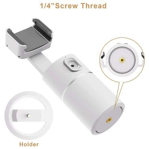BoxWave Stand and Mount Compatible with Google Pixel 6a (Stand and Mount by BoxWave) - PivotTrack360 Selfie Stand, Facial Tracking Pivot Stand Mount for Google Pixel 6a - Winter White