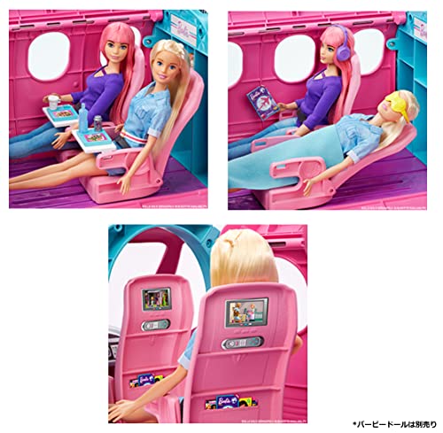 Barbie Airplane Playset, Dreamplane with 15+ Accessories Including Puppy, Snack Cart, Reclining Seats and More (Amazon Exclusive)