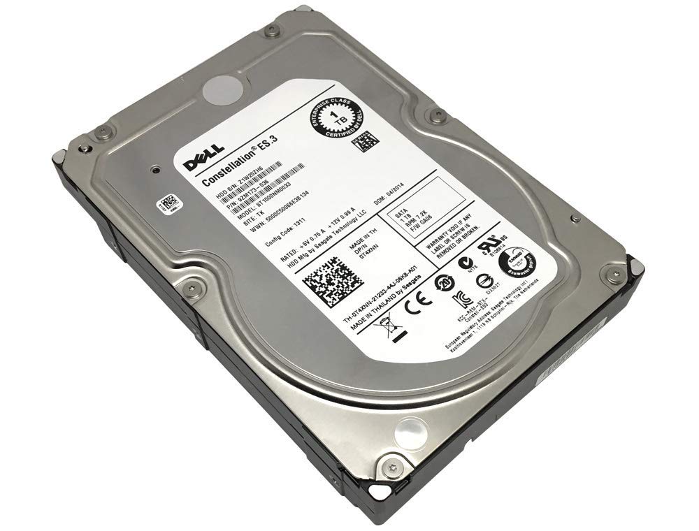 DELL/Seagate ST1000NM0033 1TB 7200RPM 128MB Cache SATA 6Gb/s 3.5-inch Internal Hard Drive OEM - w/1 Year Warranty (Renewed)
