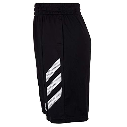 adidas Boys' Big Athletic Shorts, PRO Sport 3S Adi Black, Medium