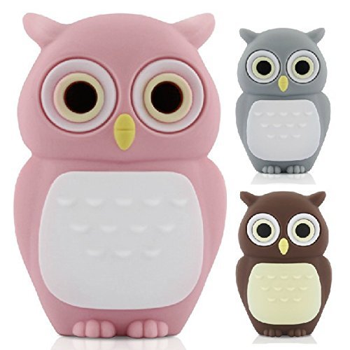 D-CLICK TM 4GB/8GB/16GB/32GB/64GB/Cool Shape USB High speed Flash Memory Stick Pen Drive Disk (16GB, Pink Owl)