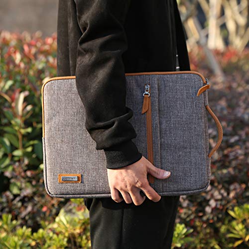 LONMEN 15.6 inch Laptop Sleeve Case Water-Resistant Notebook Handle Bag for Lenovo Flex 4/Yoga 720/Ideapad 330 321S Laptop/ThinkPad P1/HP Envy x360 15/ASUS ROG Zephyrus S/Dell Latitude 3590,Blue