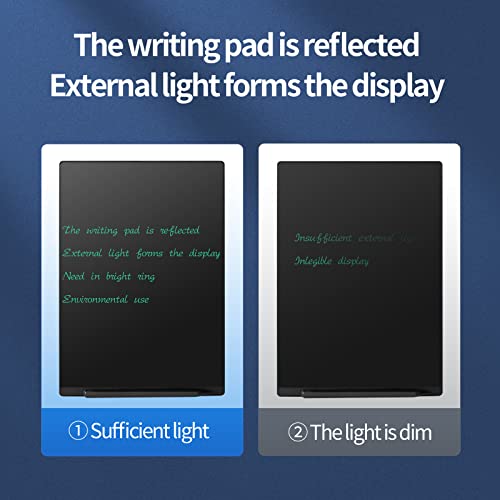 Amoretti Sonnet Mini LCD Writing Tablet, 9.5in Double Display Erasable Reusable Electronic Drawing Pads, Electronic scratchpad for Kids and Adults(Black…