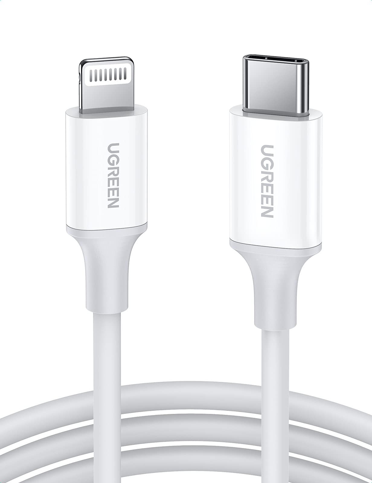 UGREEN USB C to Lightning Cable- 6FT MFi Certified PD Fast Charging Lightning Cord Compatible with iPhone 14/14 Pro/14 Pro Max, iPhone 13/12/11/X/XR/XS/8 Series, MacBook, iPad, AirPods Pro