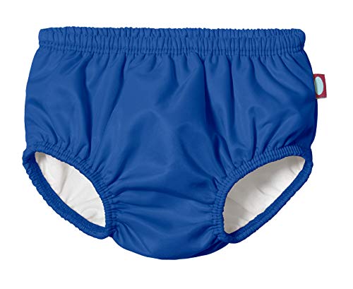 Made in USA Baby Girls and Boys Swim Diaper Cover Reusable Leakproof for Swimming Pool Lessons Beach, Smurf, 6
