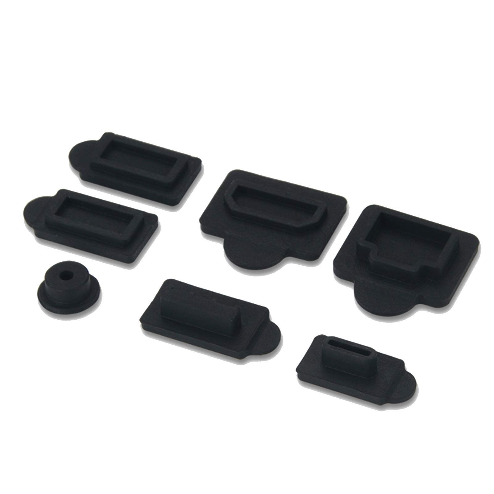 7Pcs PS5 Silicone Dust Plugs Set USB type C HDMI LAN Ethernet