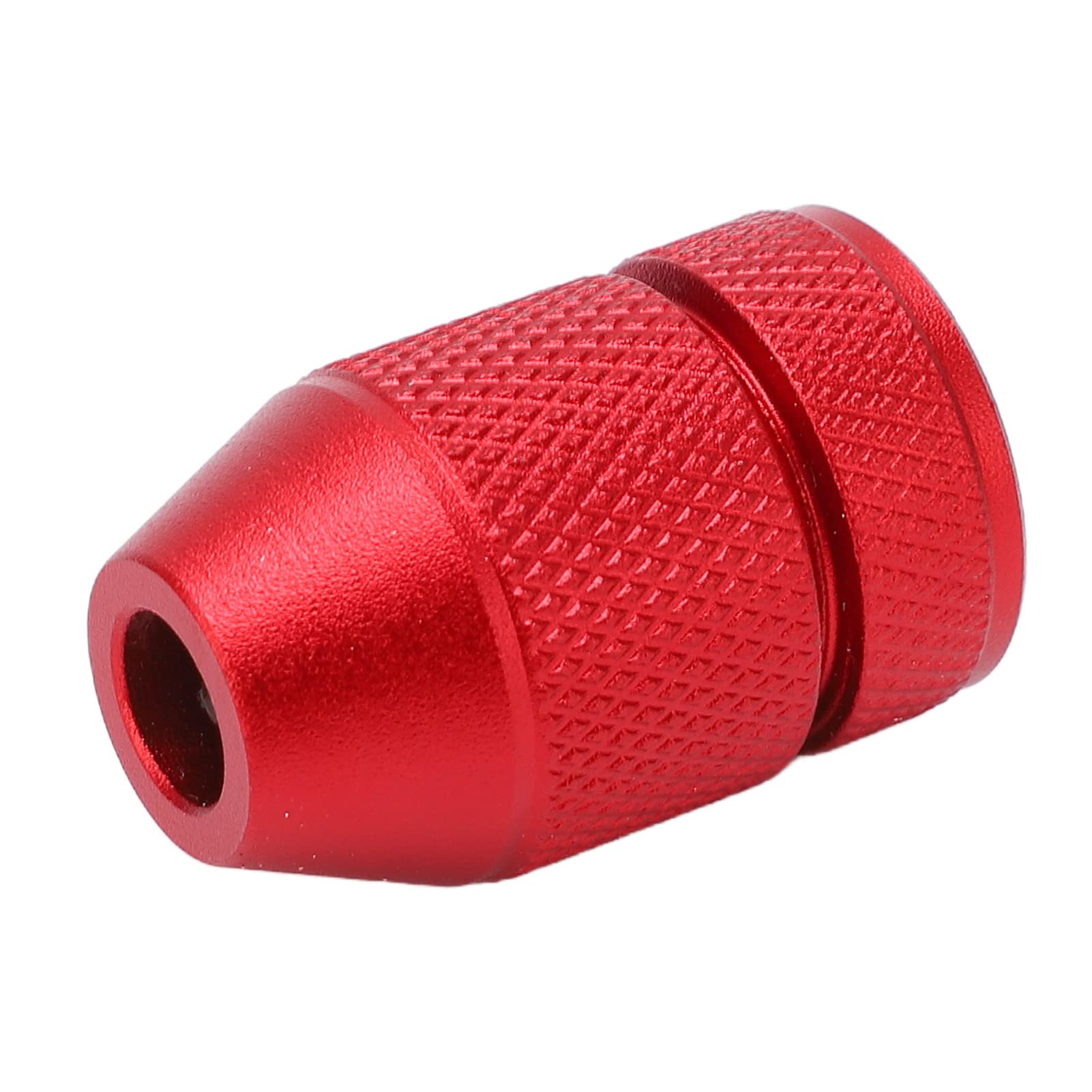Aluminum Alloy Adjustable Drill Depth Stop Collar Red Woodworking Drilling Auxiliary Tool for Furniture Installation(For 0.04 to 0.2in Drill Bit)
