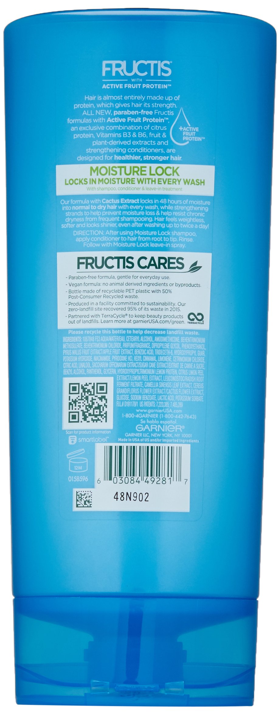 Garnier Hair Care Fructis Moisture Lock Conditioner, 21 Fluid Ounce