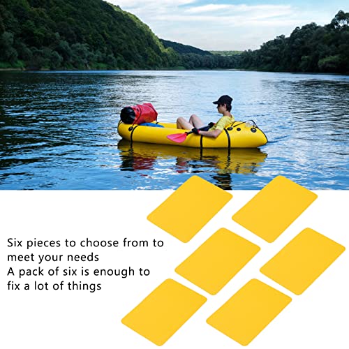 Astibym Repair Patches Kit, PVC Patches Set Professional 6pcs for Kayak(Yellow)