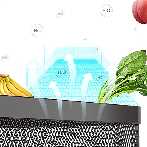 LOYALHEARTDY Rotating Multi-Layer Kitchen Storage Shelf,Fruit Vegetable Storage Basket，Floor-Standing Rolling Vertical Shelving，Multifunctional Household Shelf for Bedroom, Bathroom(US Stock)