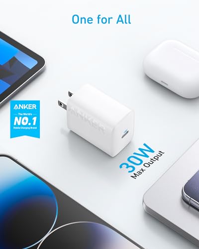 Anker 2-Pack 30W USB-C Foldable Fast Charger for iPhone, Samsung, MacBook Air, iPad Pro, Pixelbook, and More (Cables Not Included)