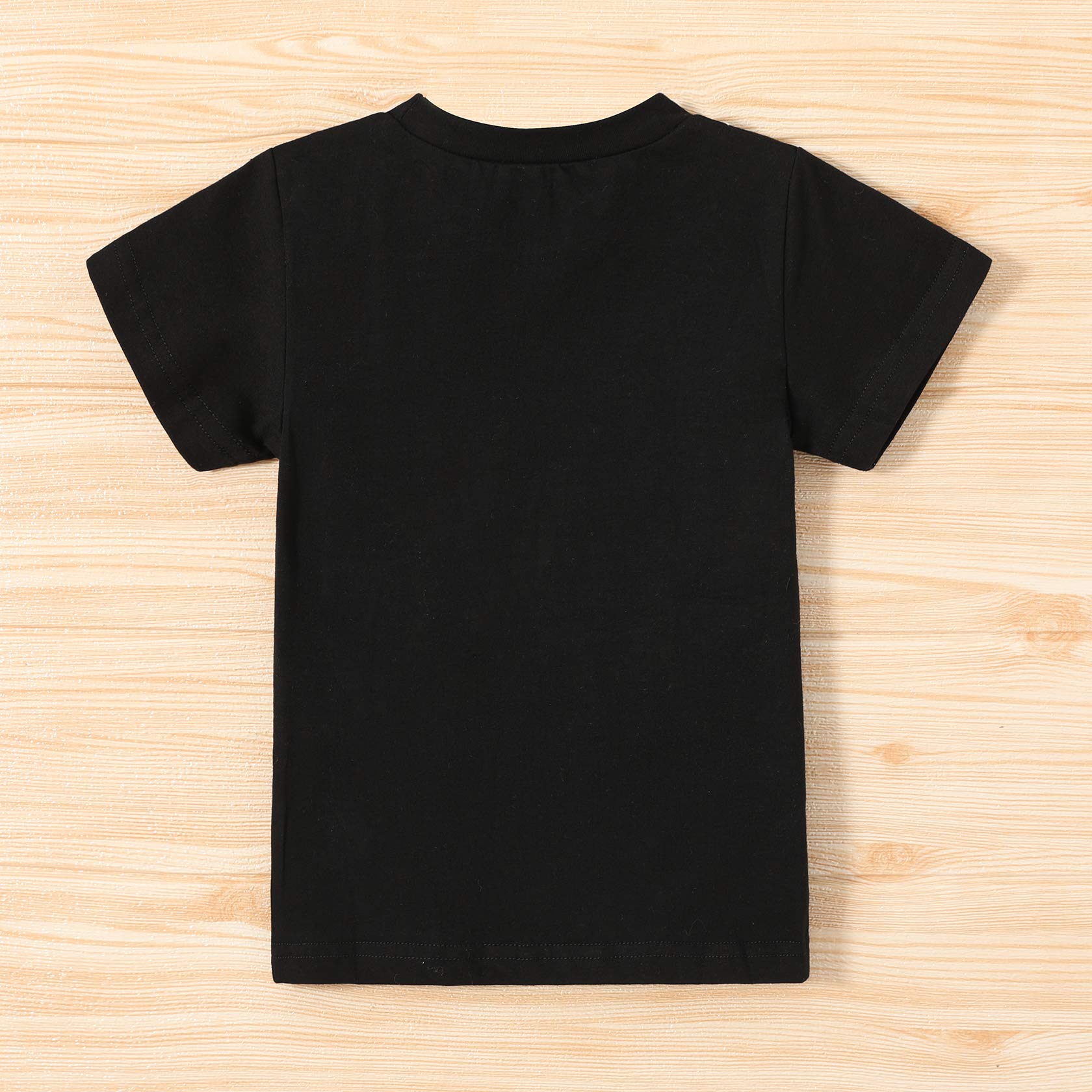 YOUNGER TREE Second Birthday Party Shirt Two Wild Top 2nd Birthday Baby Little Boy Blouse Tee Clothes (2 T, Black)