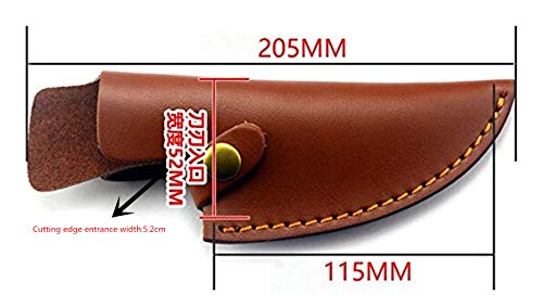 Aibote Fixed Blade Knife Sheath Leather Scabbard Knives Holder With Belt Loop Sheaths Pocket Hunting Tactical Holster Bag(1pc in Package)
