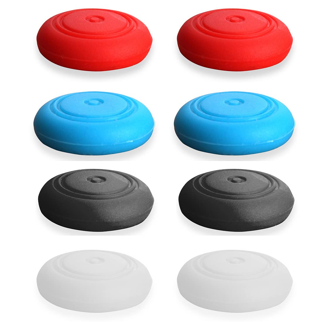 8 Thumbstick Caps Grip Set Aim Assist Caps for Xbox One Series X S Nintendo Switch Pro Playstation 5 Controller Accessories PS4 PS5 Controller Accessories Sticks Joystick Protection Stick Attachments