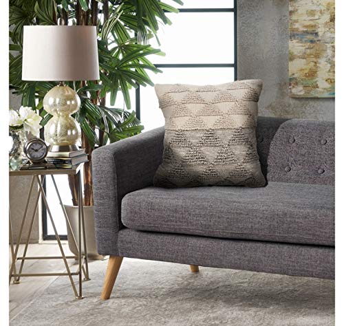 LR Home Gradient Throw Pillow, 18" x 18", Gray/Natural
