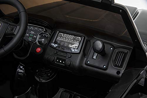 DAKOTT GMC Sierra Denali HD Two Seater 12 Volt Ride-On Truck w/ 2.4G Remote Control, LED Lights, Horn, Music, MP3/USB, Storage Box, Spring Suspension, Electric Vehicle for Kids .