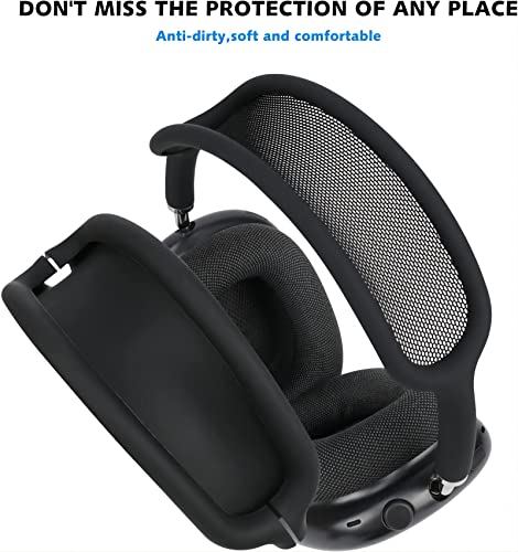 AIDERLOT Silicone Case Cover for AirPods Max,Anti-Scratch Ear Cups Cover and Headband Cover for AirPods Max,Airpods Max Headphone Silicone Ear Cups(White)