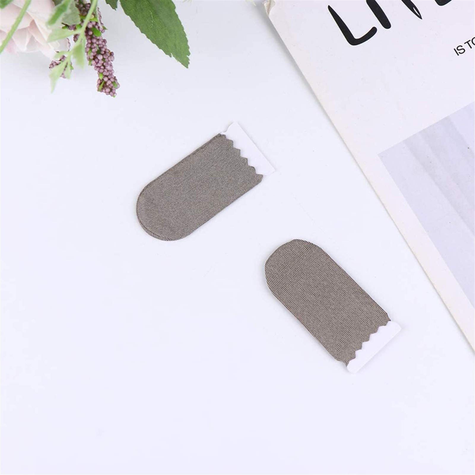 XJXJ 10pcs Screen Touch Finger Sleeve Breathable Anti-Sweat Finger Protector Game Finger Cover Finger Cot for Mobile Phone fingerless work gloves