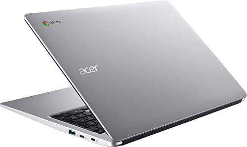 acer Newest Chromebook Laptop. 15.6" Full HD 1080p IPS Touchscreen Display, Intel Celeron N4020 Dual-Core Processor, 4GB DDR4 RAM, 64GB eMMC+ 256GB USB, Webcam, WiFi 5, Chrome OS, Silver, JVQ MP