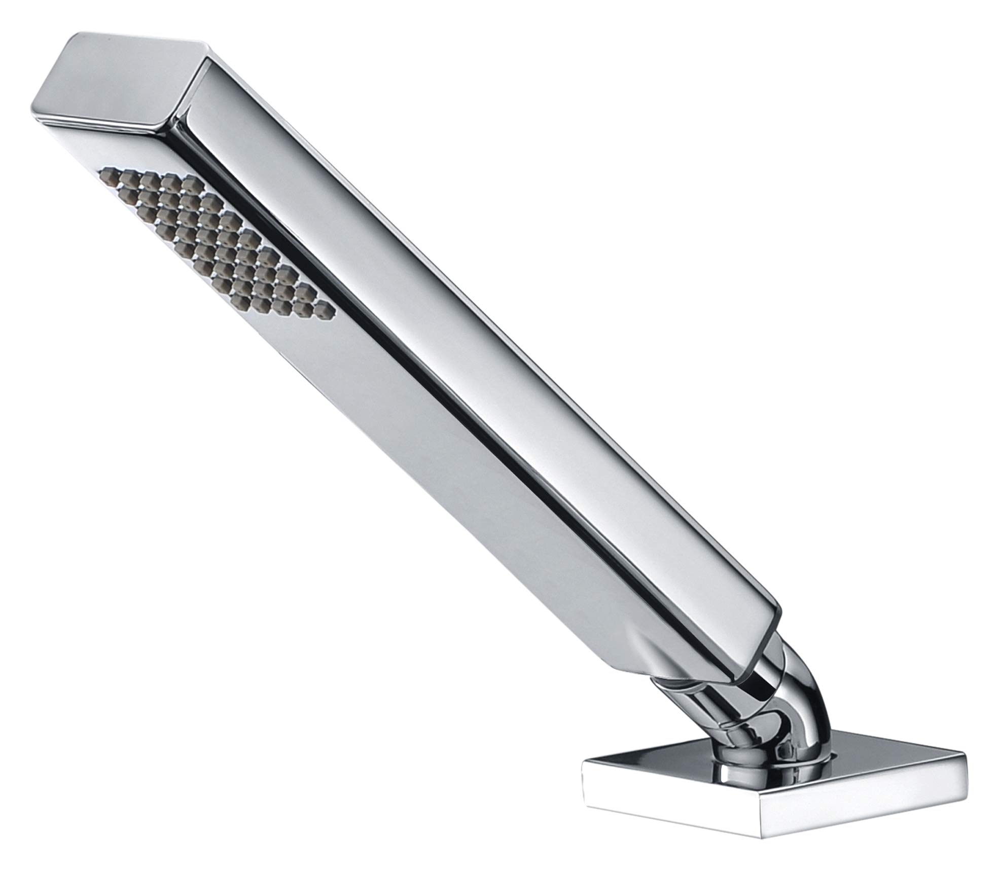 ANZZI Nite Single-Handle Deck Mounted Bathtub Filler Faucet in Polished Chrome | Modern Design Deck Mount Lavatory Tub Faucet with Handheld Sprayer and Valve | FR-AZ473