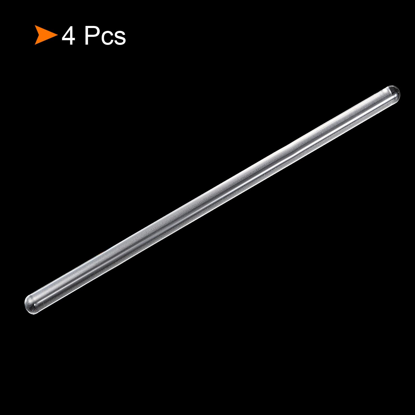 MECCANIXITY 3.3 Borosilicate Glass Stick 15.7" Length 10mm Dia Stir Rod Mixing Tools 4Pcs