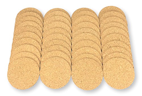 Keklle Round Cork Coasters - Set of 40 For business,Best Drink Coaster for Drinks in Office, Home, or Cottage