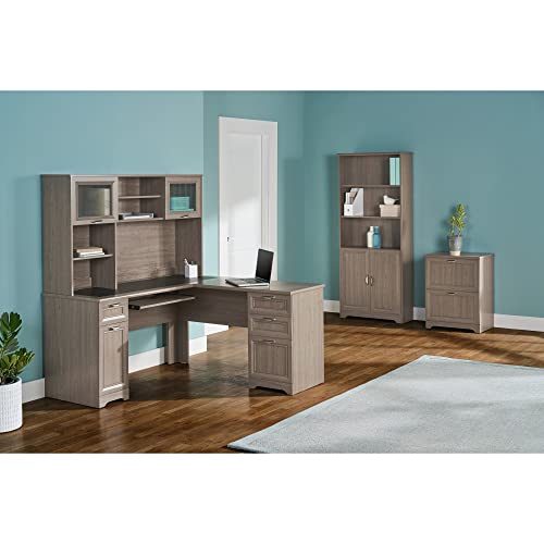 RealspaceĀ® Magellan 58"W Hutch for Corner/L-Desk, Gray