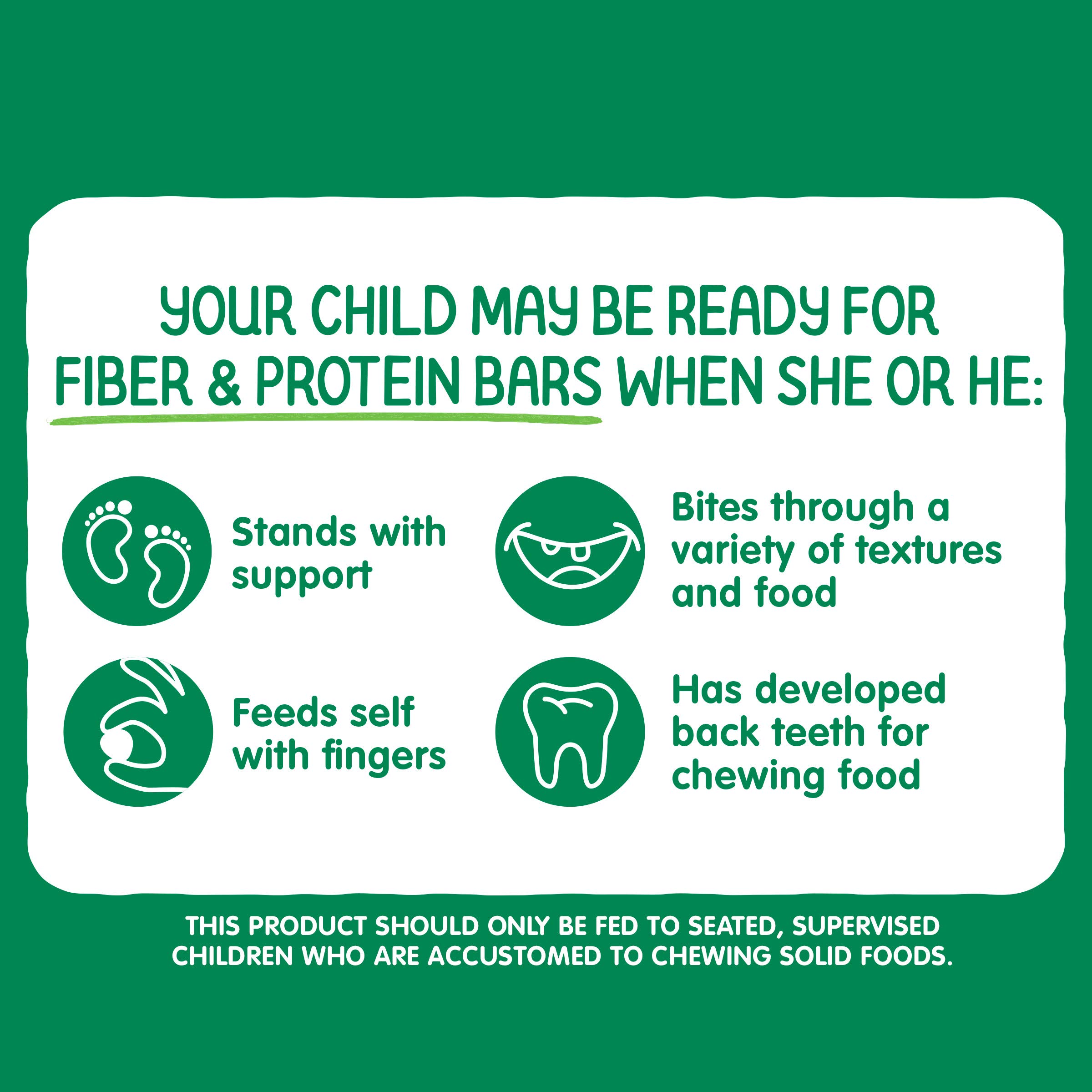 Happy Tot Organics Fiber & Protein Soft-Baked Oat Bars Toddler Snack Apple & Spinach, 0.88 Ounce Bars, 5 Count Box (Pack of 1)
