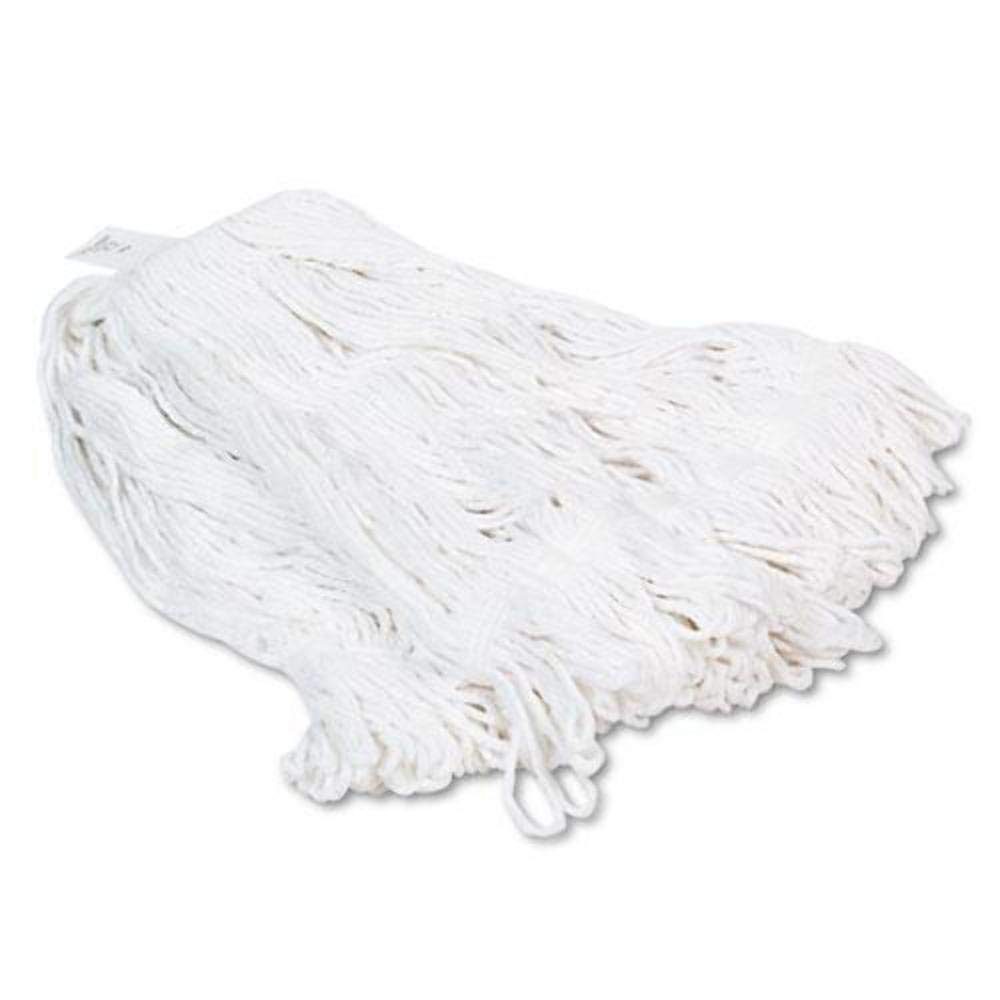 Boardwalk BWK424REA 24 oz. Pro Loop Web/Tailband Rayon Wet Mop Head - White