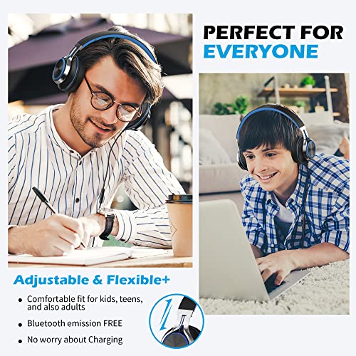 AILIHEN C8 Wired Headphones with Microphone and Volume Control & AILIHEN I35 Kid Headphones Volume Limited 93dB for School Online Course Chromebook Cellphones Tablets