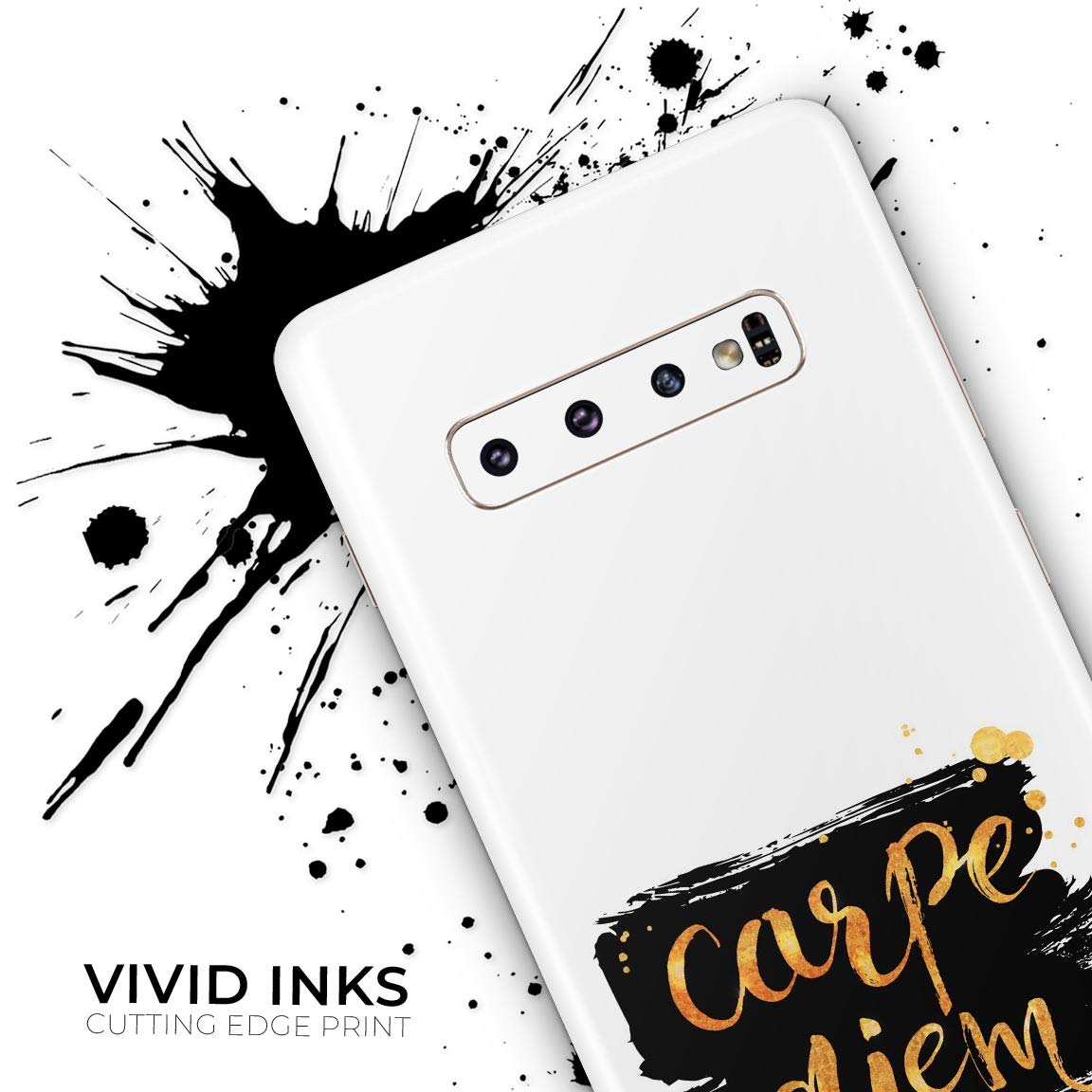DesignSkinz Lux Carpe Diem Protective Vinyl Decal Wrap Skin Cover Compatible with The Samsung Galaxy S20 (Screen Trim & Back Glass Skin)