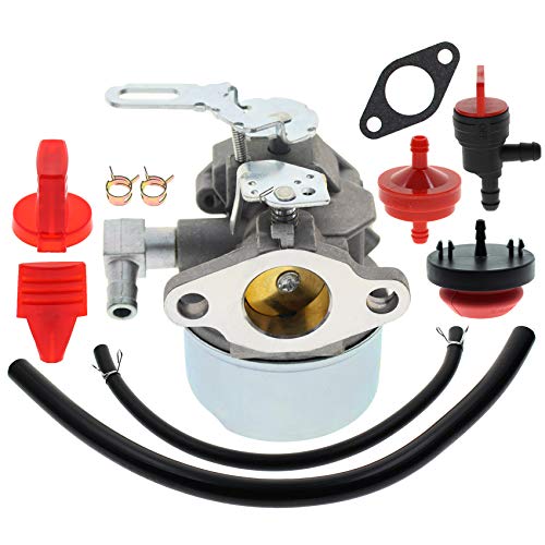 AUTOKAY 640084B Carburetor Carb with Mounting Gasket Fuel Line Primer Blub Clamps for Tecumseh 632107 632107A 640084A 640084 Toro 521 Snow Blower HSSK40 HSSK50 HS50 Small Engine Mower Generator