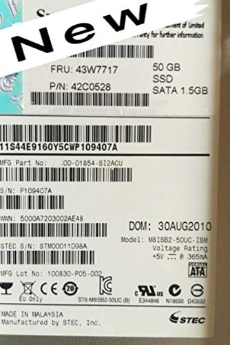 50G SSD 43W7717 43W7714 42c0528 2.5inch SATA SSD Ensure New in Original Box. Promised to Send in 24 Hours