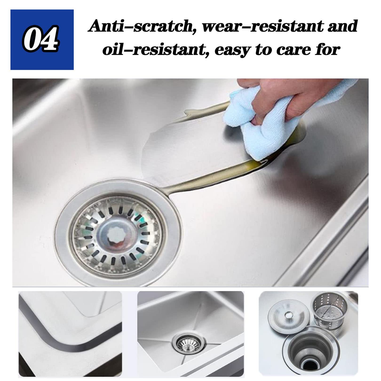 ALEEJA Stainless Steel Kitchen Sink, 1 Compartment Free Standing Utility Sink with Faucet, Single Bowl Sink Unit Wash Basin for Restaurant, Laundry, Garage