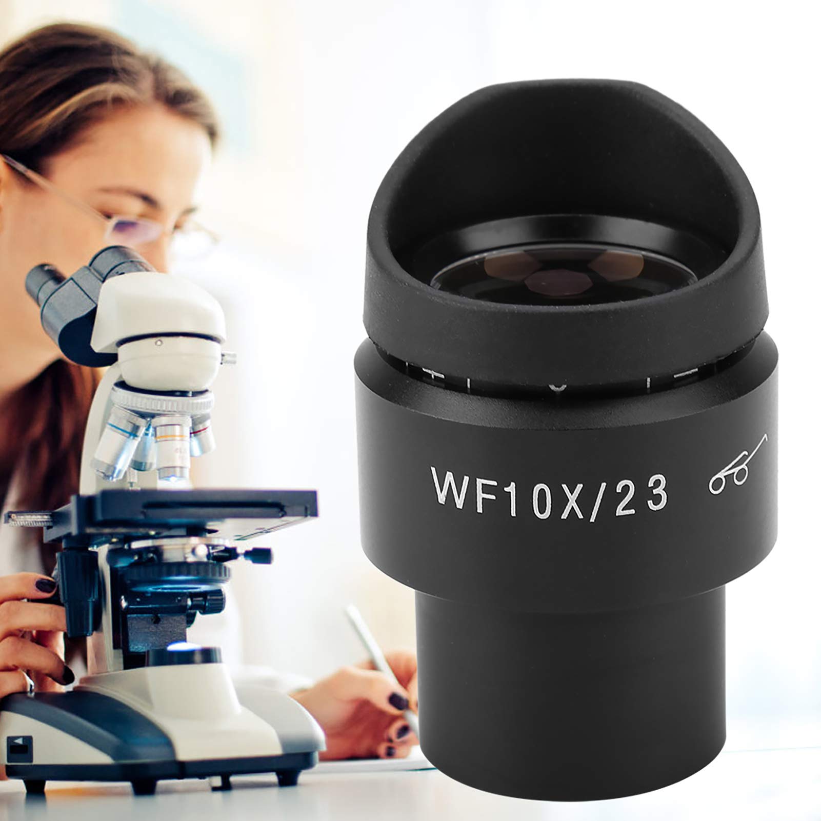 Microscope Eyepiece WF10X Wide Angle Eyepiece Ocular Lens GWF004 Wide Field Microscope Eyepiece (23mm)