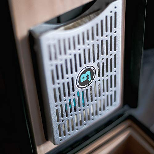 Boveda Brushed Aluminum Humidity Pack Holder – For Use With Two Size 60 Boveda Pack (Sold Separately) - Space Saving - Includes Magnetic and Removable Tape Mounting Kits – 1 Count