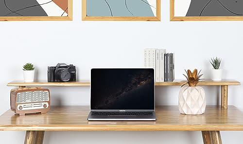 BAROKKO Solid Wood Desk 46"; Computer Desk;Home Office Desk with Monitor Shelf