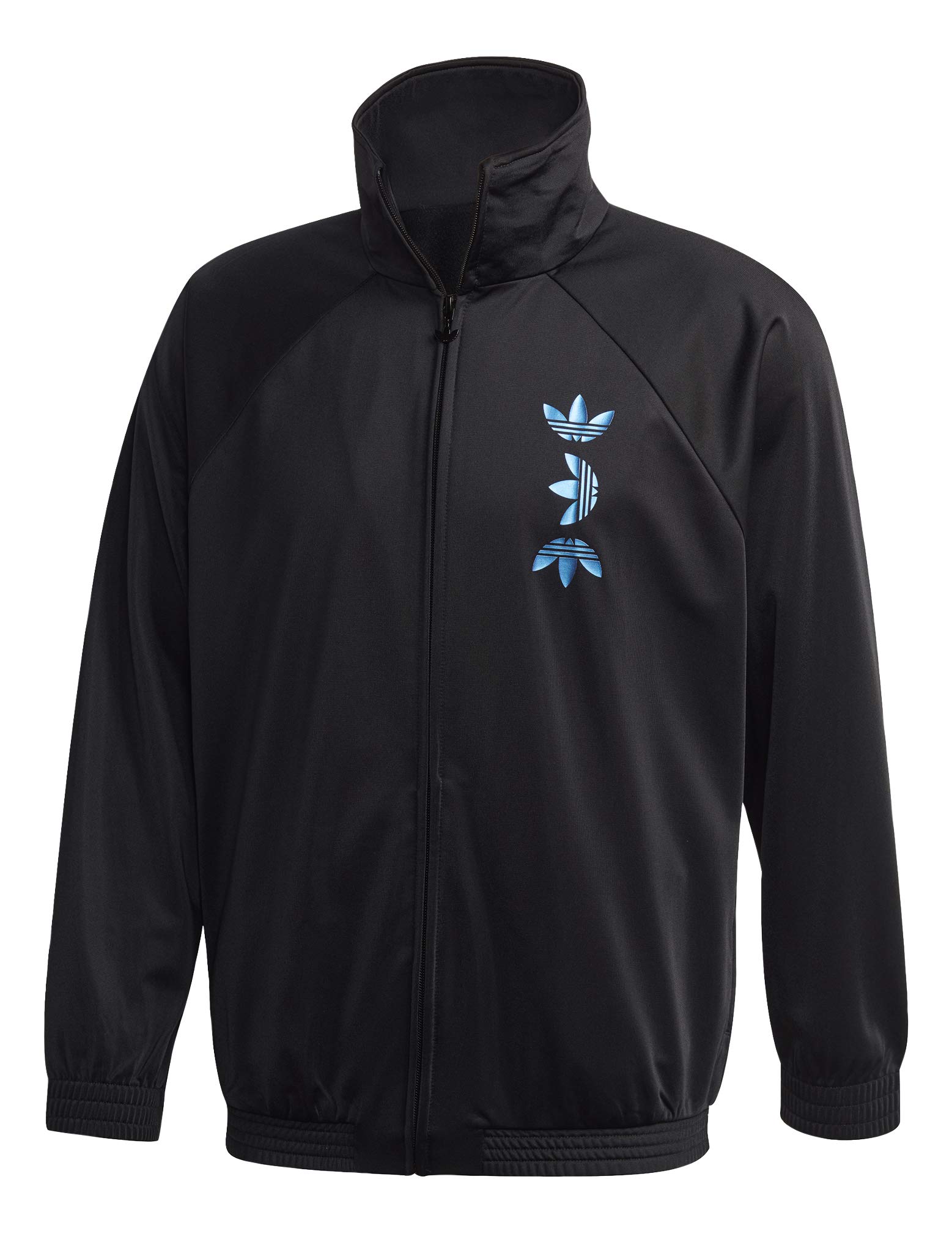 adidas Originals Men's Big Trefoil Track Top Black/Team Royal Blue Medium