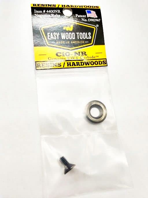 Authentic Easy Wood Tools Ci0-NR (4400NR) Patented Negative Rake Carbide Cutter for Easy Full and Pro-Size Finishers for For Wood Turning