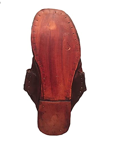 Beadscape ~ A Bit of Deja Vu Hippie Water Buffalo Jesus Sandals 100% Leather (Dark Brown men's size 9 / women's size 11)