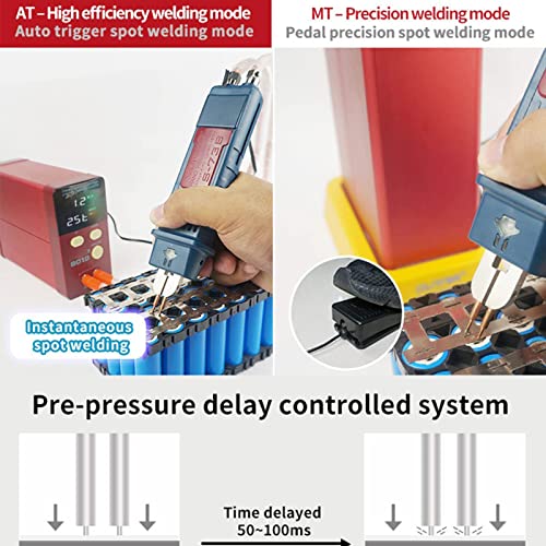 ALSUP Battery Pack Spot Welder 801D Pulse Spot Welder Precision Battery Welder 12KW Capacitor Energy Storage Spot Welder 18650 14500 Lithium Battery Pack Construction