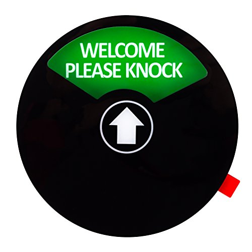 Kichwit Privacy Sign, Do Not Disturb Sign, Out of Office Sign, Welcome Please Knock Sign, Office Sign, 5 Inch, Black
