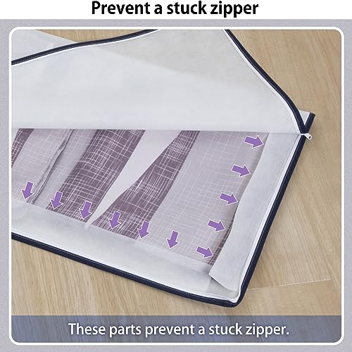 Astro 001-10 Kimono Storage Bag, White, 2-Way Opening, Set of 5, Transparent Window, Non-woven Fabric, Zipper Type