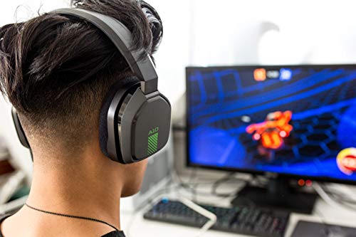 ASTRO Gaming A10 Headset for Xbox One/Nintendo Switch / PS4 / PC and Mac - Wired 3.5mm and Boom Mic by Logitech w/Microfiber Cloth - Bulk Packaging - (Blue/Black)
