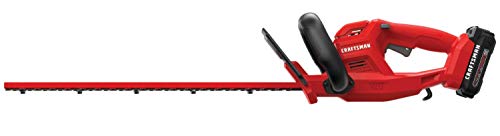 CRAFTSMAN V20 Cordless Hedge Trimmer, 20 inch, Battery and Charger Included (CMCHT810C1)