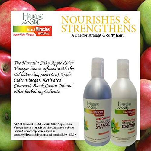 Hawaiian Silky Hawaiian silky 14-in-1 miracles hair so soft conditioner with black castor oil 12 fluid ounce, White, 12 Fl Ounce