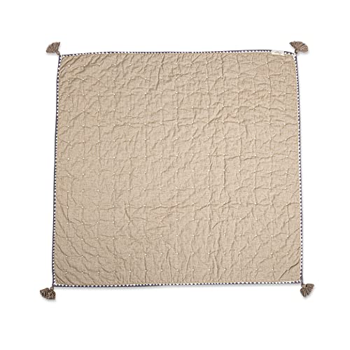 Crane Baby Blanket, Soft Cotton Quilted Nursery and Toddler Blanket for Boys and Girls, Copper, 36β x 36β, Ezra Print
