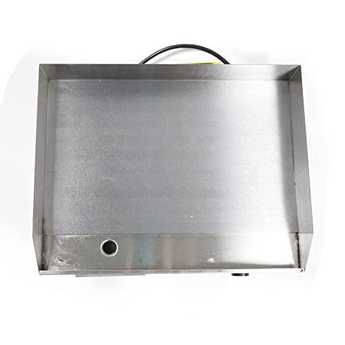 Commercial Electric Griddle, Flat Top Grill Hot Plate Stainless Steel Restaurant Grill Adjustable Thermostatic for Home Restaurant Kitchen BBQ Teppanyaki (110v, 3000W) (3000W)