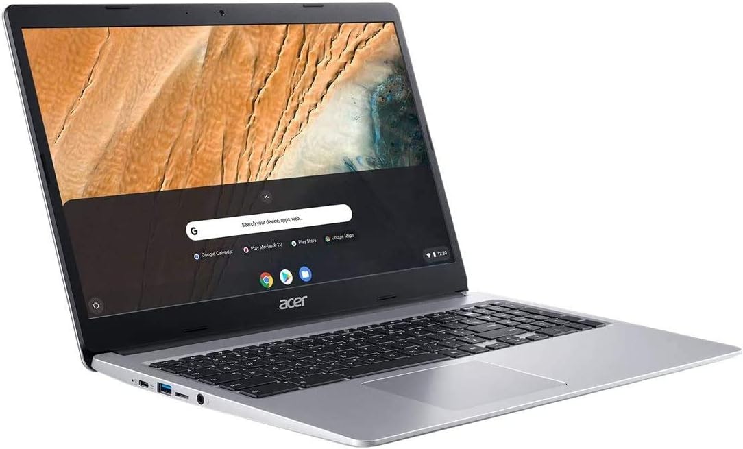 Acer Chromebook 315 Laptop Computer/ 15.6" Screen for Business Student/Intel Celeron N4000 up to 2.6GHz/ 4GB DDR4/ 32GB eMMC/AC WiFi/Work from Home/Silver/Chrome OS (Renewed)